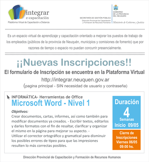 word web – Capacitacion y Formación Neuquén